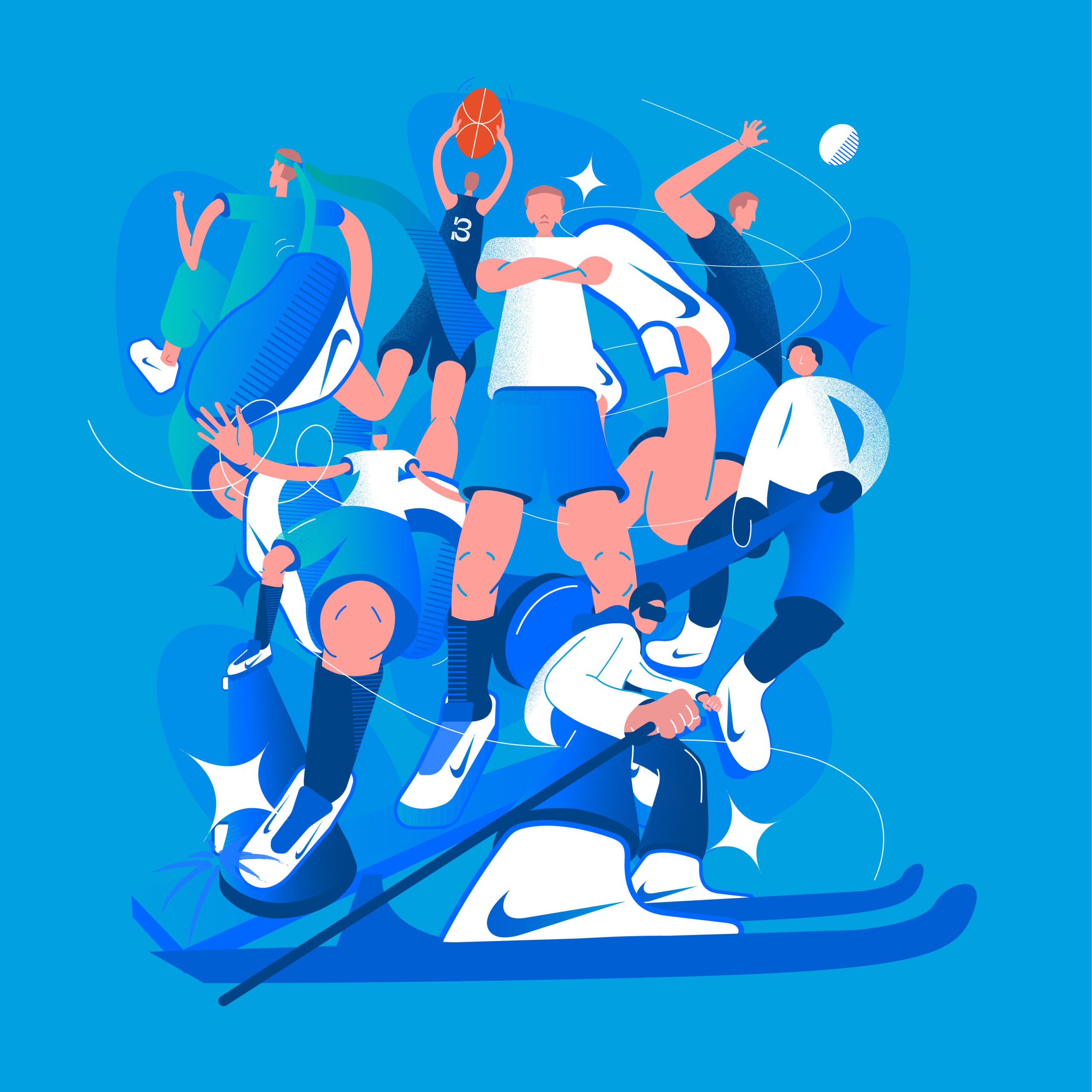 Laboratoire graphique Le sport en illustration